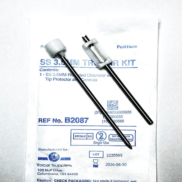 3.5mm Stainless Disposable Blunt Tip Trocar Kit | Trocar Supplies