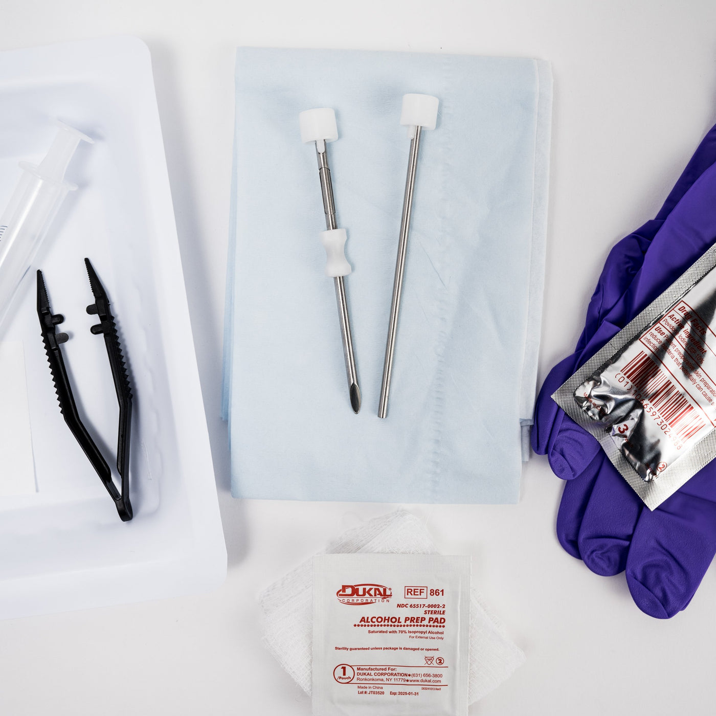 Pellet Insertion Kits with Medium Gloves | Trocar Supplies