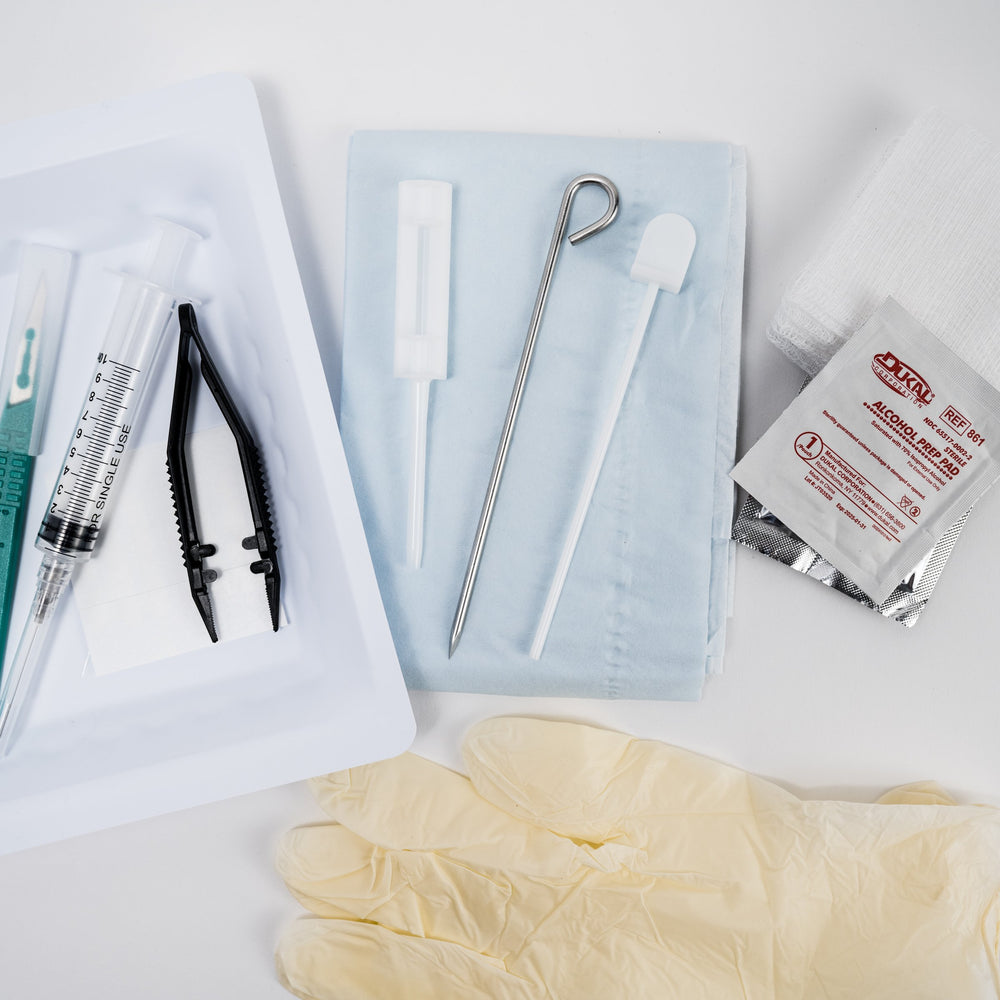 Pellet Insertion Kits with Medium Gloves | Trocar Supplies